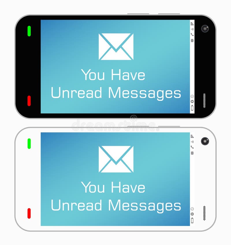 Unread Messages Well-crafted Pixel Perfect Vector Solid Icons Stock ...