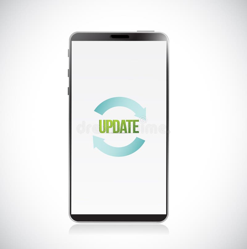 Smartphone Update Concept Icon. Vector Illustration Stock Illustration ...