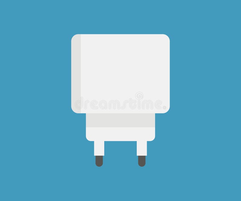 Smartphone USB Charger Adapter Logo Design. Usb Wall Charger Plug ...