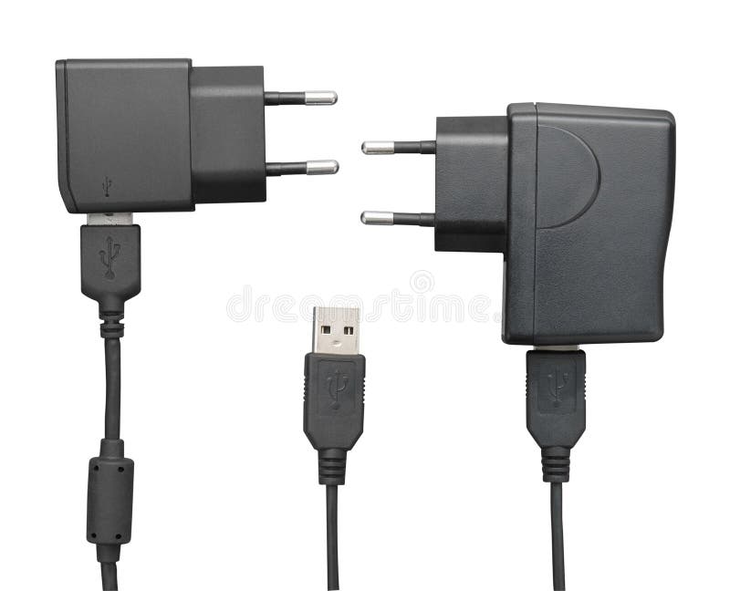 Smartphone USB charger stock image. Image of background - 55622431