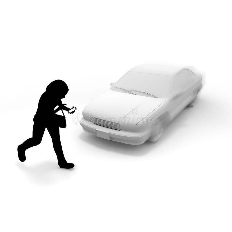 Smartphone Use / Risk / Accident Stock Illustration - Illustration of ...