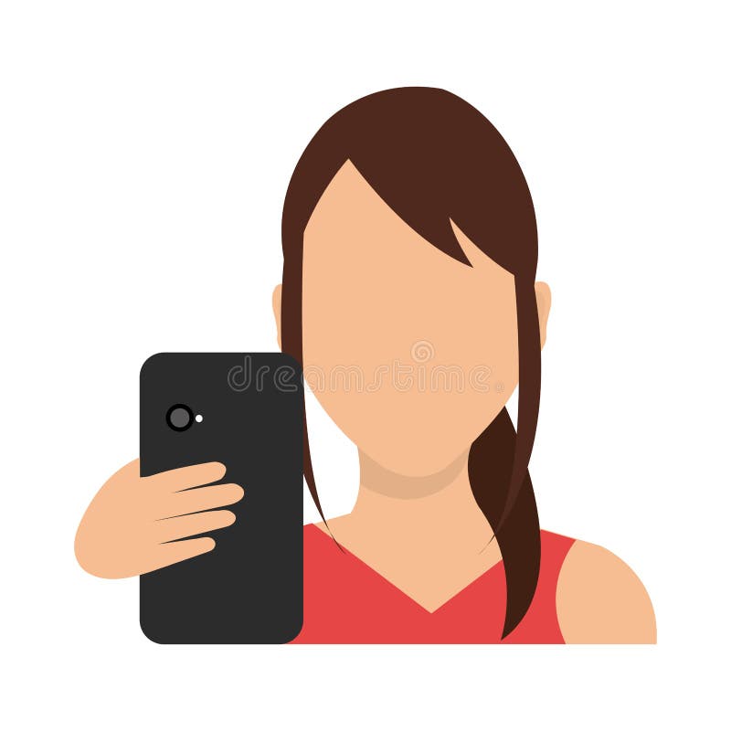 Smartphone and user stock vector. Illustration of icon - 63131095