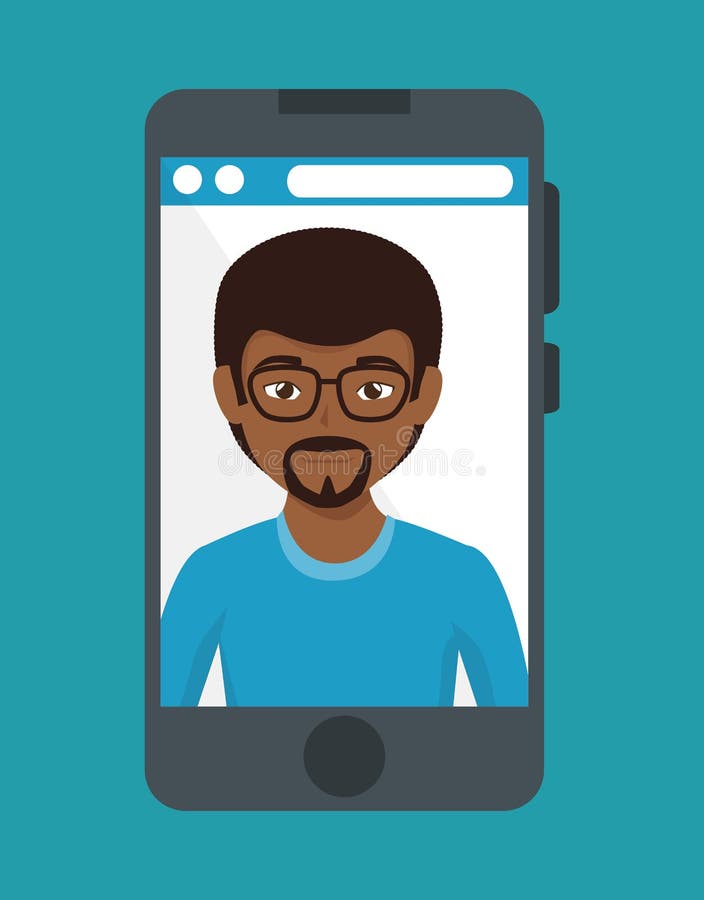 Smartphone with user icon stock vector. Illustration of marketing ...