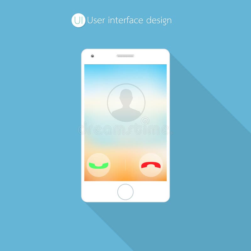 Smartphone User Interface Design Stock Vector - Illustration of message ... Smartphone User Interface Design Stock Vector - Illustration of message ...