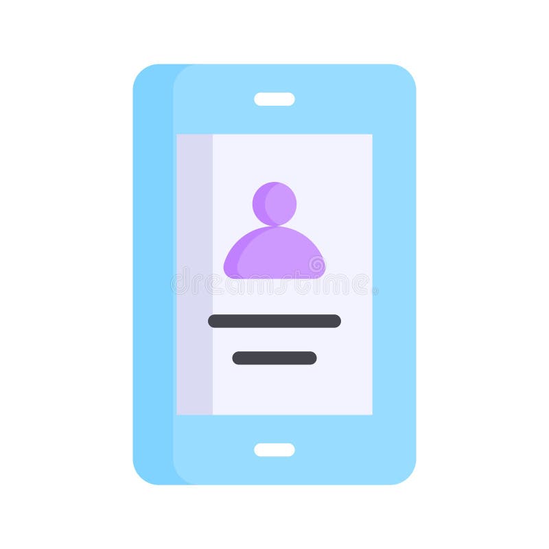 A Smartphone with a User Profile, Symbolizing Contact Information Stock ...