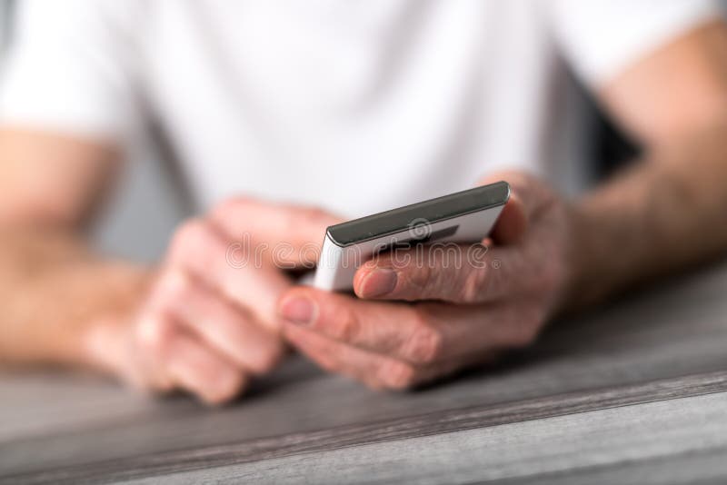 Smartphone using stock image. Image of lifestyle, internet - 69029101