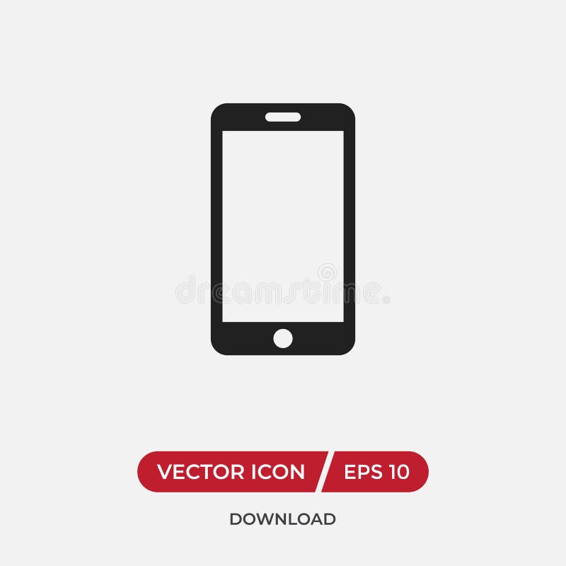Smartphone Vector Icon, Mobile Phone Symbol in Modern Design Style for ...