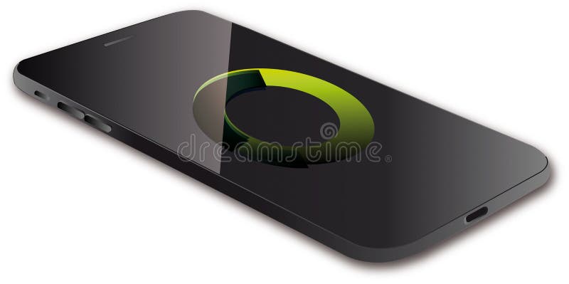 Smartphone Visual Vector Illustration Stock Illustration - Illustration ...