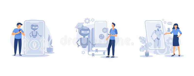 Smartphone Voice Application. Chatbot Voice Controlled Virtual ...