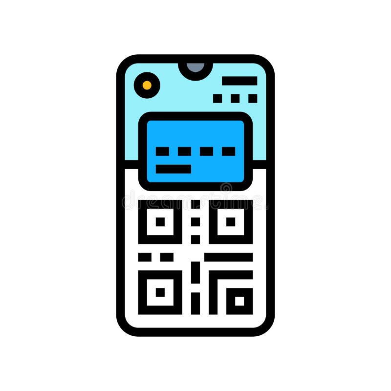 Qr Code Fintech Color Icon Vector Stock Illustrations – 17 Qr Code ...