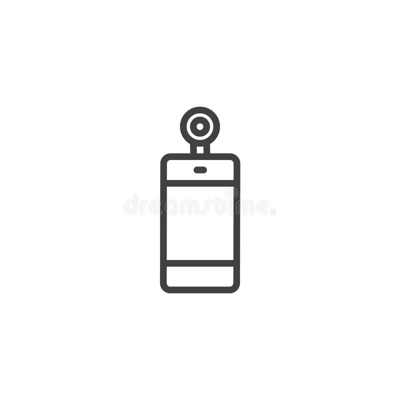 Simple Icon Smartphone with Camera and Flash. Modern Phone with Photo ...