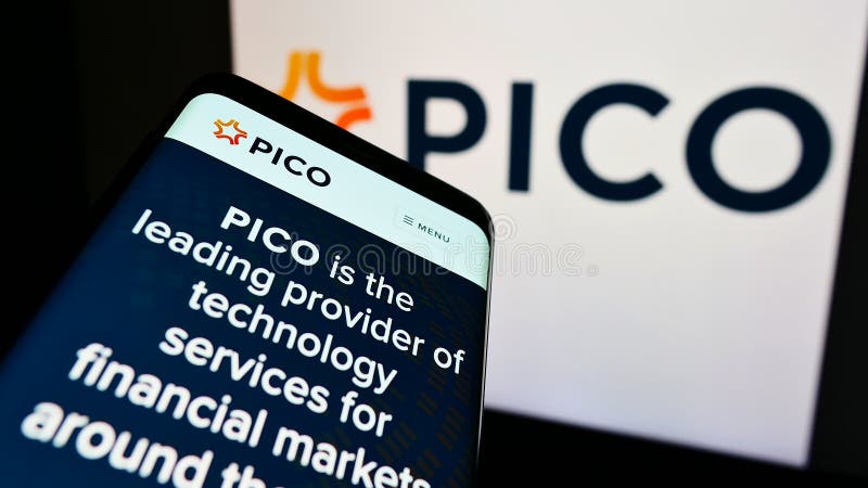 Smartphone with Website of American Technology Company Pico ...