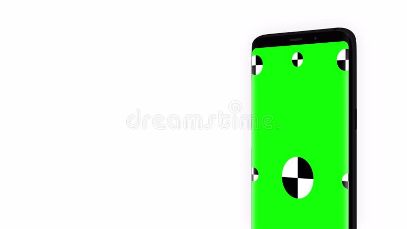 Smartphone on White Background with Alpha Channel. Green Screen with ...