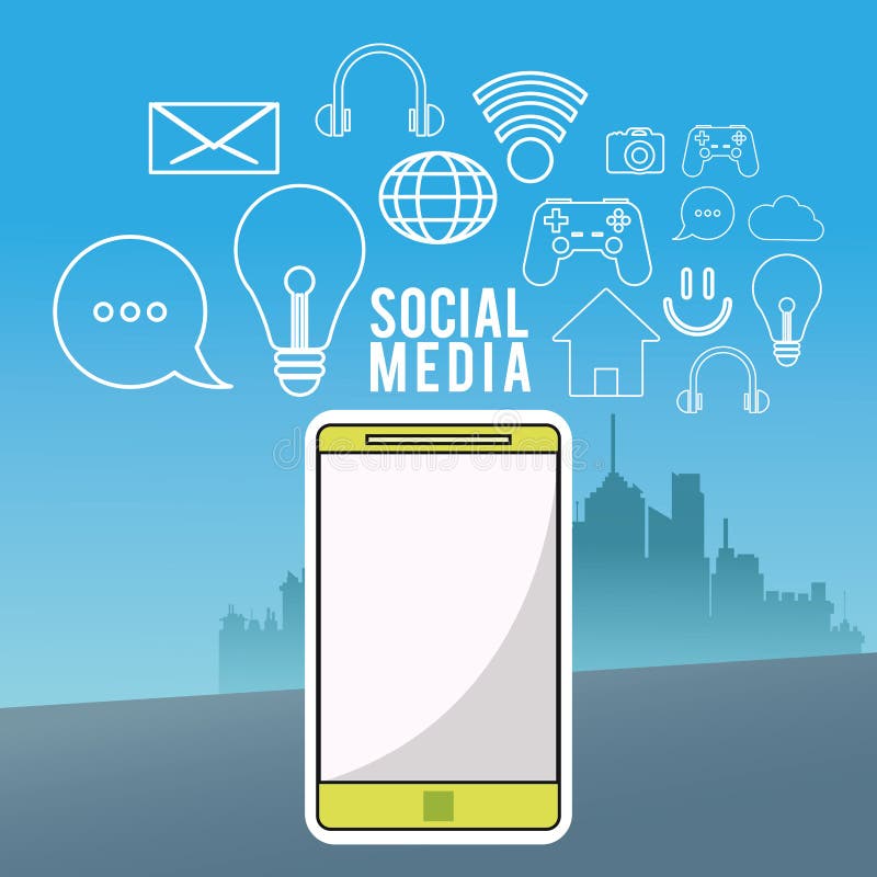 Smartphone and Communication Design Stock Vector - Illustration of ...