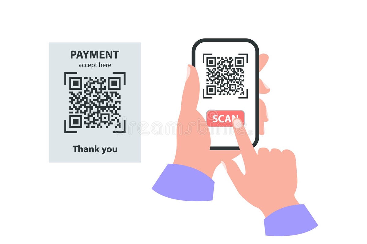 Qr Code Pay Stock Illustrations – 3,147 Qr Code Pay Stock Illustrations ...