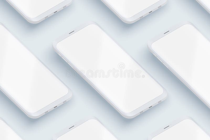 Smartphones Presentation Mockup Stock Vector - Illustration of ...