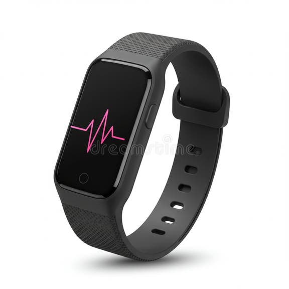 Smartwatch with a Black Rectangular Touchscreen Display, Featuring a ...