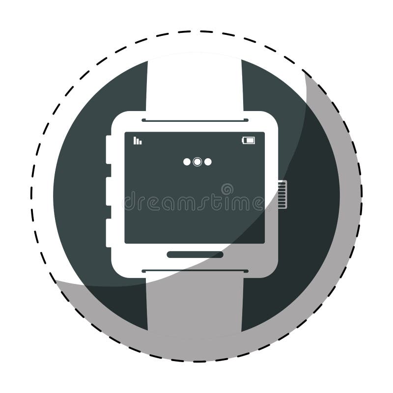 Smartwatch Button Thumbnail Icon Image Stock Illustration ...
