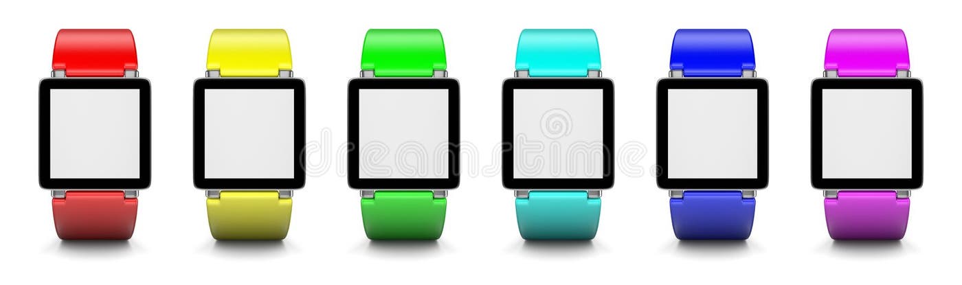 Smartwatch Color Series Stock Illustrations – 7 Smartwatch Color Series ...