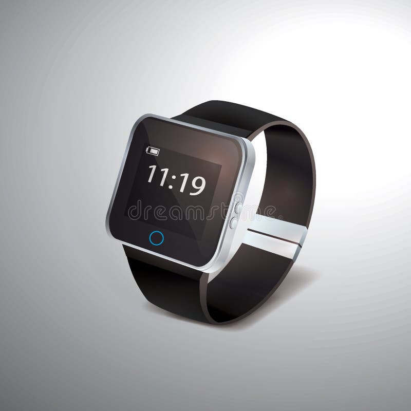 Smartwatch Concept. Vector Illustration Decorative Design Stock Vector ...