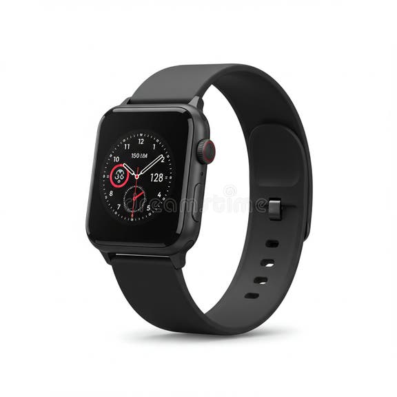 Smartwatch Featuring a Rectangular Touch Screen with Rounded Edges. the ...