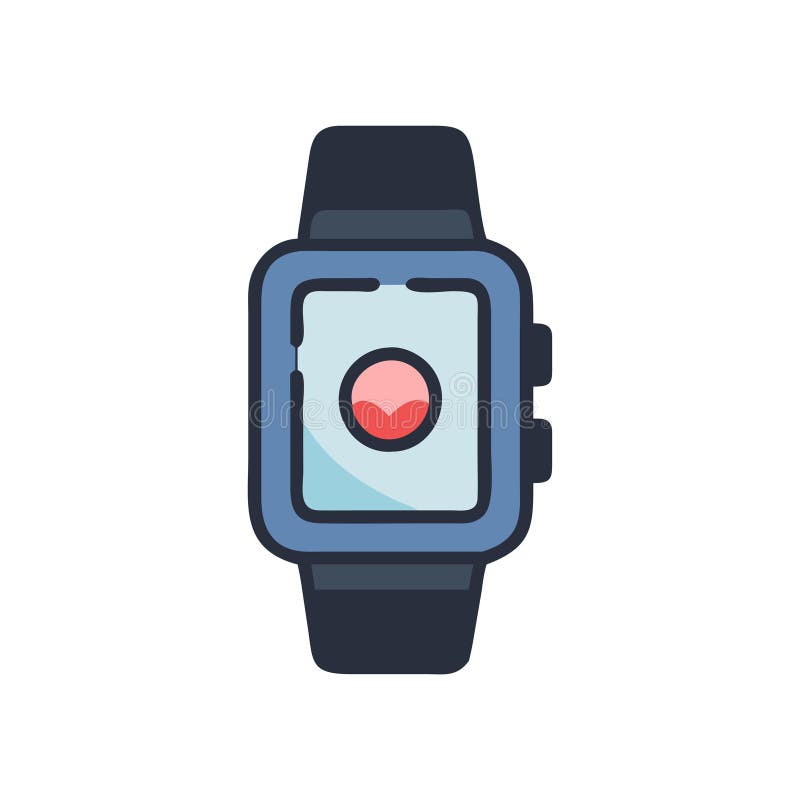 Smartwatch Icon Design Concept Stock Vector - Illustration of modern ...
