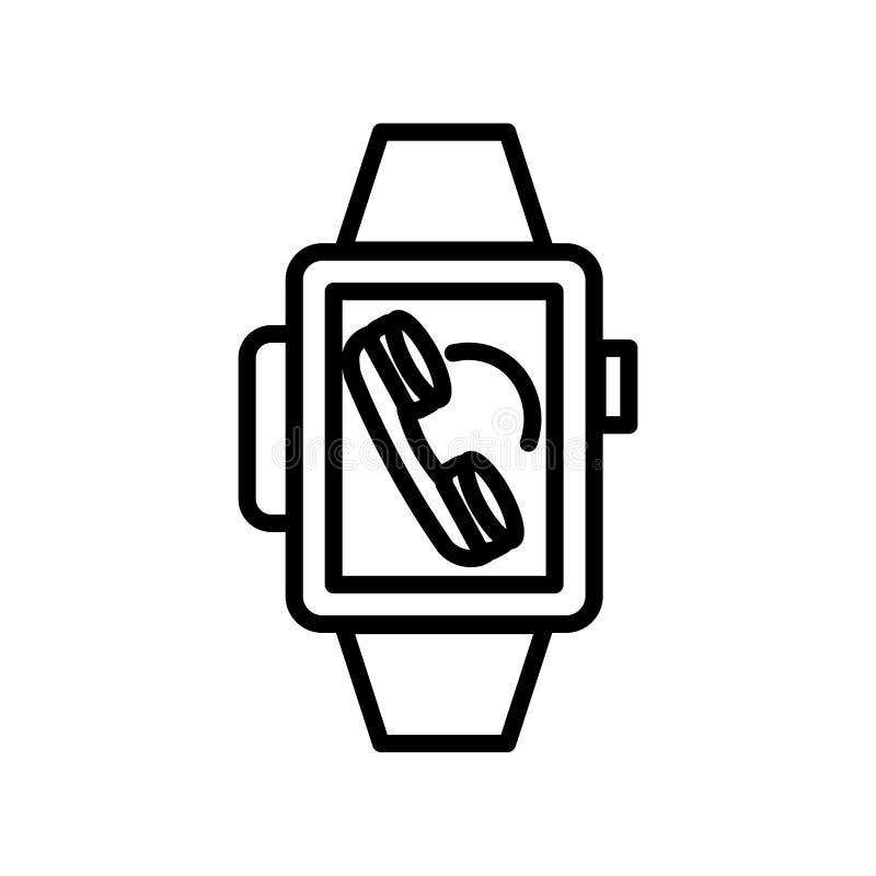 Smartwatch Icon Vector Isolated on White Background, Smartwatch Sign ...