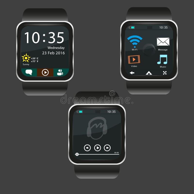 Smartwatch Menu Stock Illustrations – 240 Smartwatch Menu Stock ...