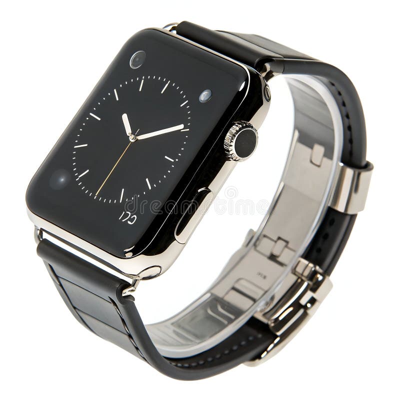 Smartwatch Isolated on White Background Stock Illustration ...