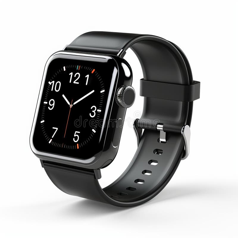 Smartwatch Isolated with Clipping Path - Modern Digital Equipment Stock ...