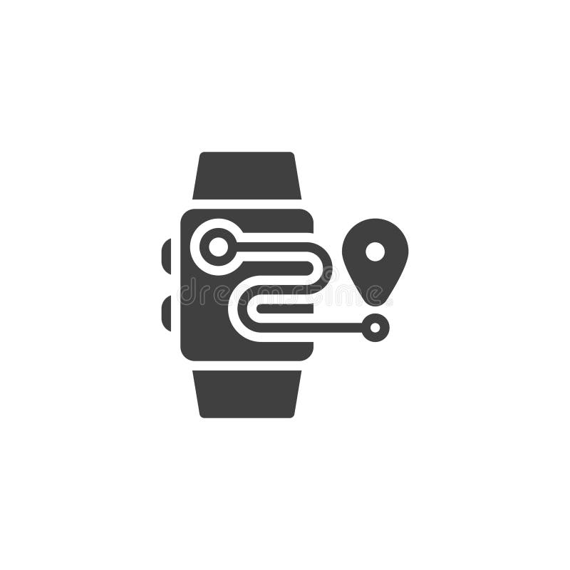 Smartwatch Navigation stock illustration. Illustration of navigate ...