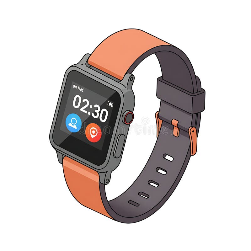 Smartwatch Design: AI-Generated Illustration Stock Illustration ...