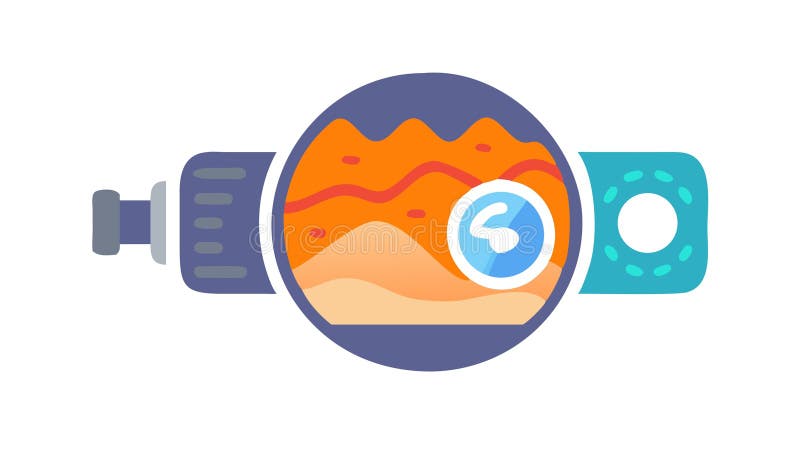 Smartwatch with Planet Icon, Global Time, Vector Design Generative AI ...