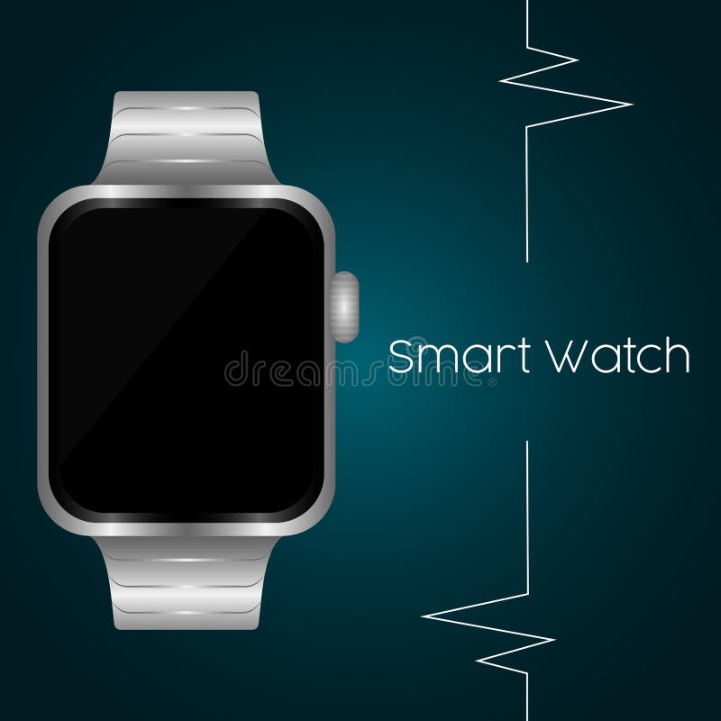 Smartwatch Poster Illustration Stock Vector - Illustration of ...