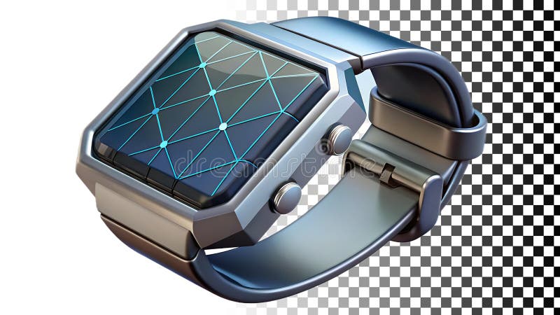 Smartwatch with Screen, Wearable Tech and Modern Device Png Transparent ...