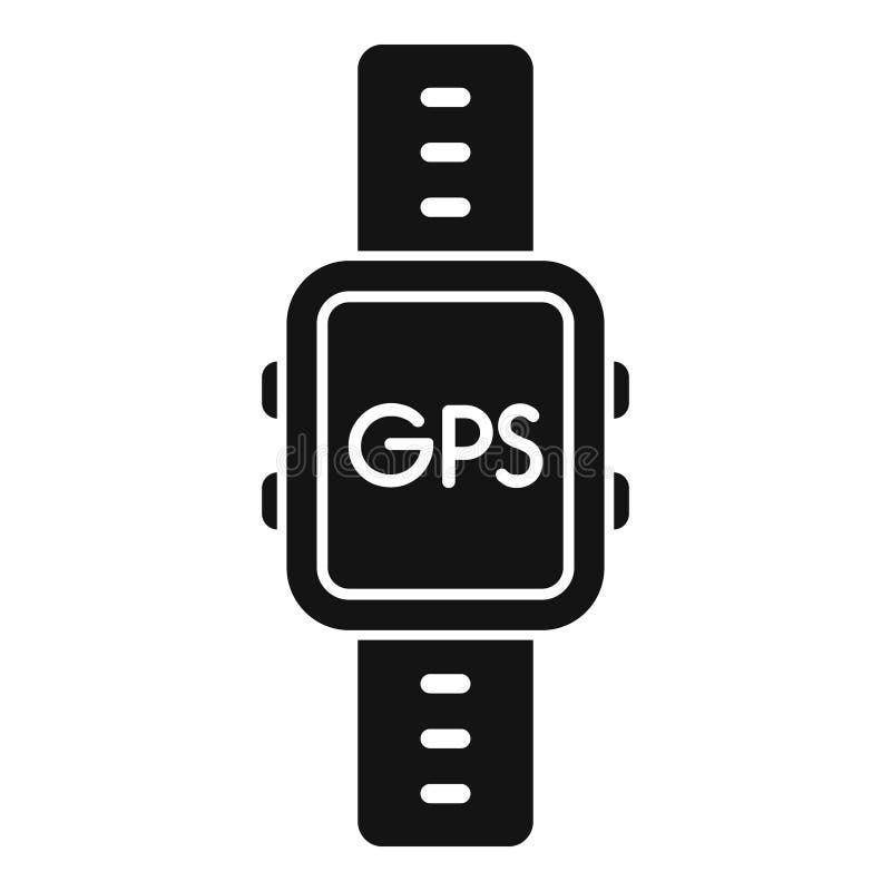 Smartwatch Showing Gps Icon for Navigation and Tracking Stock ...