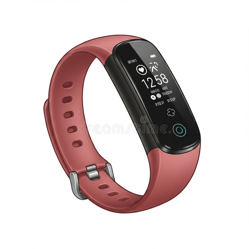Smartwatch with a Sleek Design Features a Glossy Black Rectangular ...