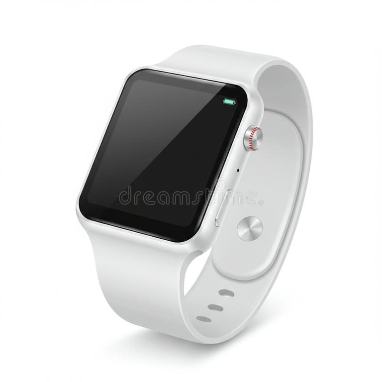 Smartwatch with a Sleek, Modern Design Featuring a Square Touch Screen ...