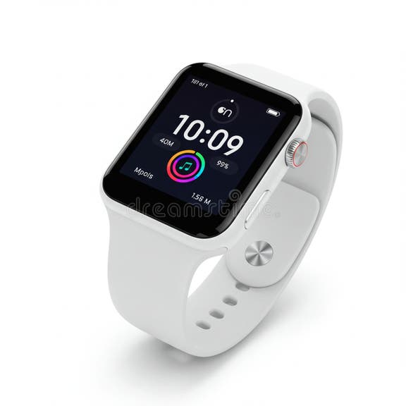 Smartwatch with a Sleek, Rectangular Design Featuring a Touch Screen ...