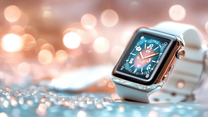 Smartwatch on Table, Glimpse into Modern Timekeeping and Seamless ...