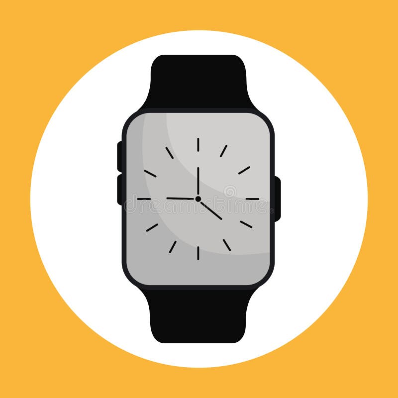 Smartwatch Wearable Technology Icon Image Stock Illustration ...