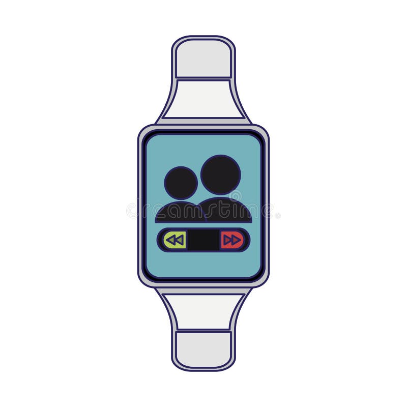 Smartwatch Wearable Technology Stock Vector - Illustration of avatar ...