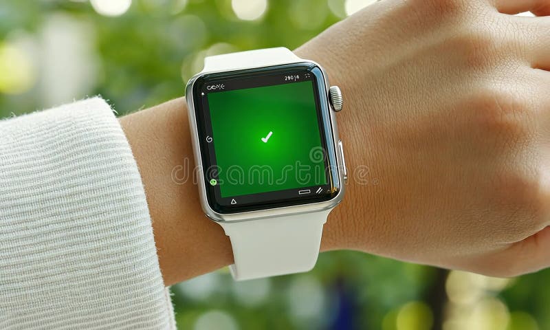 Smartwatch on Wrist with Blank Screen Stock Video - Video of health ...