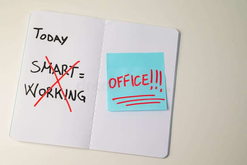 Smartworking and Back To the Office. Stock Photo - Image of technology ...