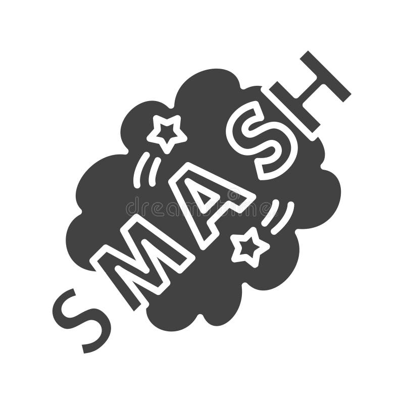 Smash Bubble Icon Image. stock vector. Illustration of concept - 282904746