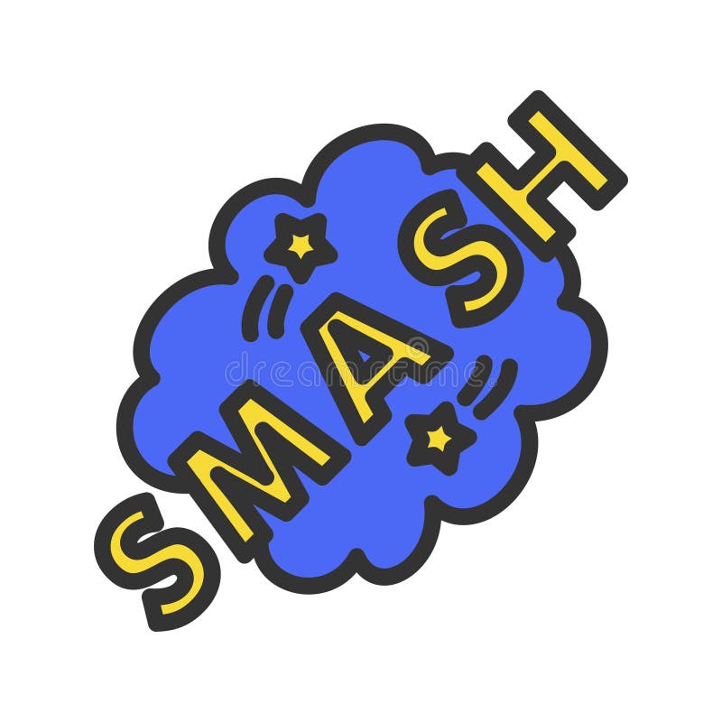 Smash Bubble Icon Image. stock vector. Illustration of symbol - 287227513
