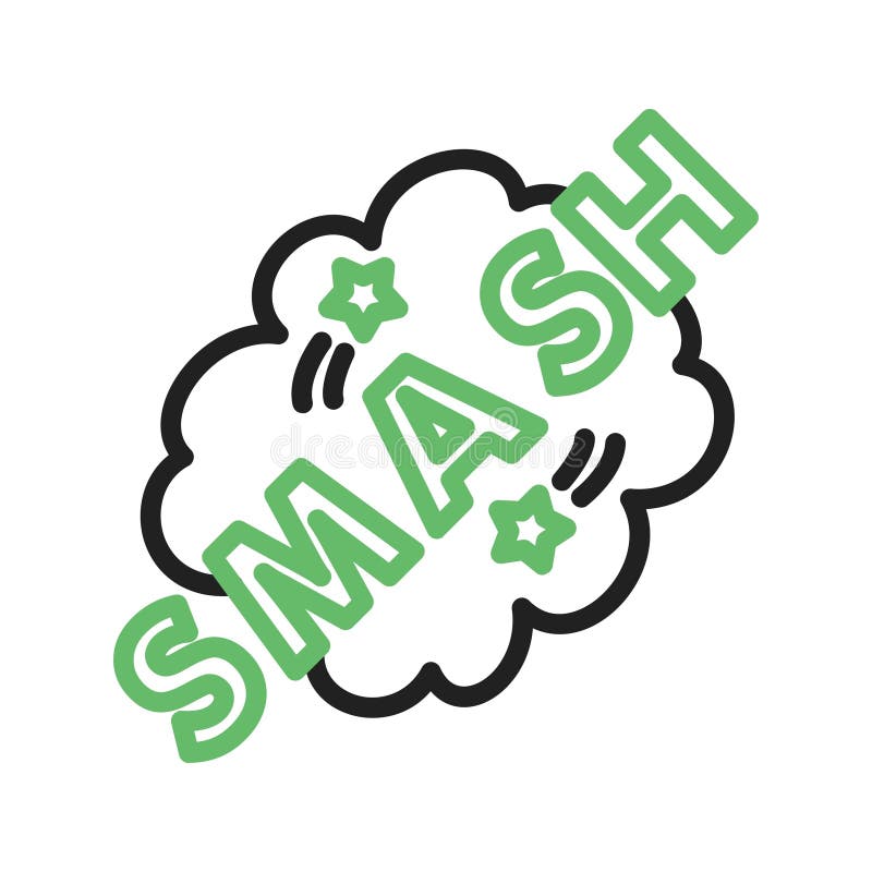 Smash Bubble Icon Image. stock vector. Illustration of communication ...