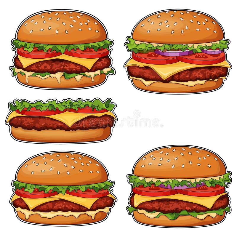 Smash Burger Vector stock illustration. Illustration of icing - 391277212