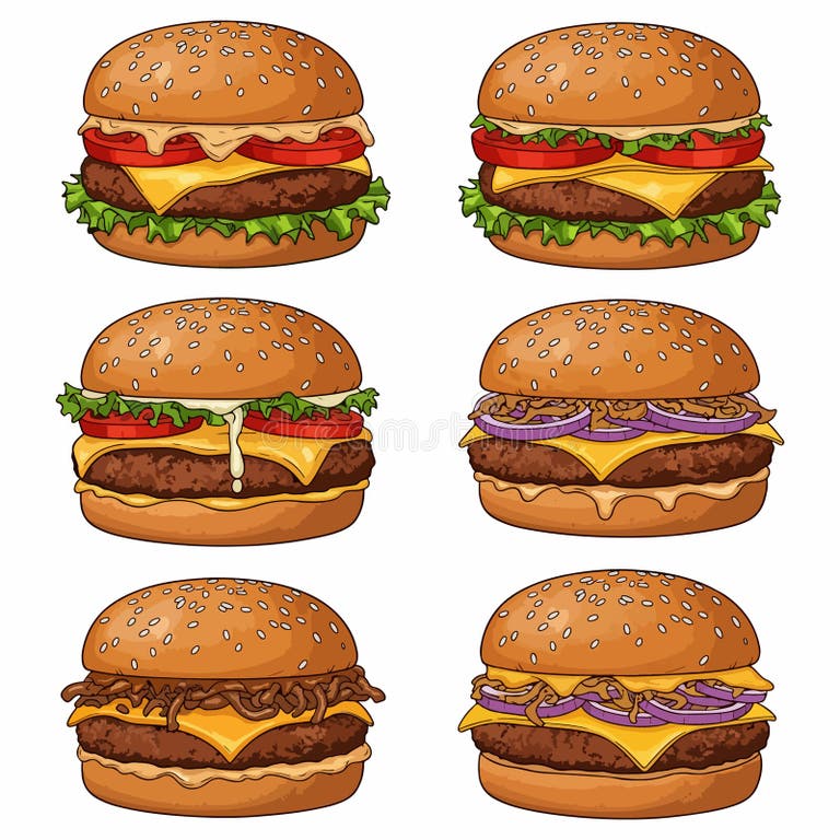 Smash Burger Vector. Smash Burger Vector Bundle Stock Vector ...