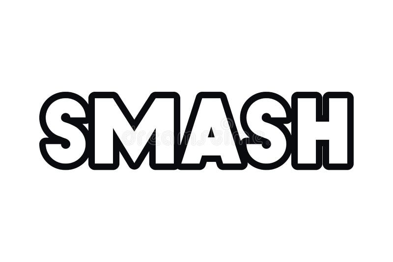 Smash Comic Words Isolated Icon Stock Vector - Illustration of icon ...